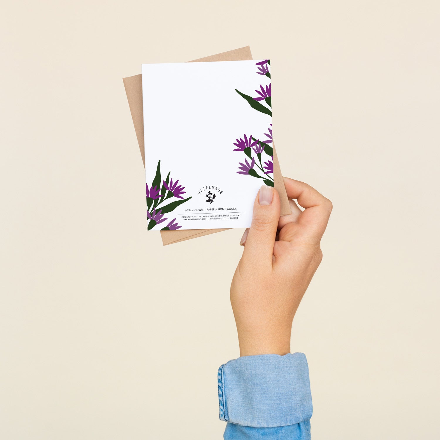 "Happy Birthday" Tall Ironweed Greeting Card – ShopHazelmade