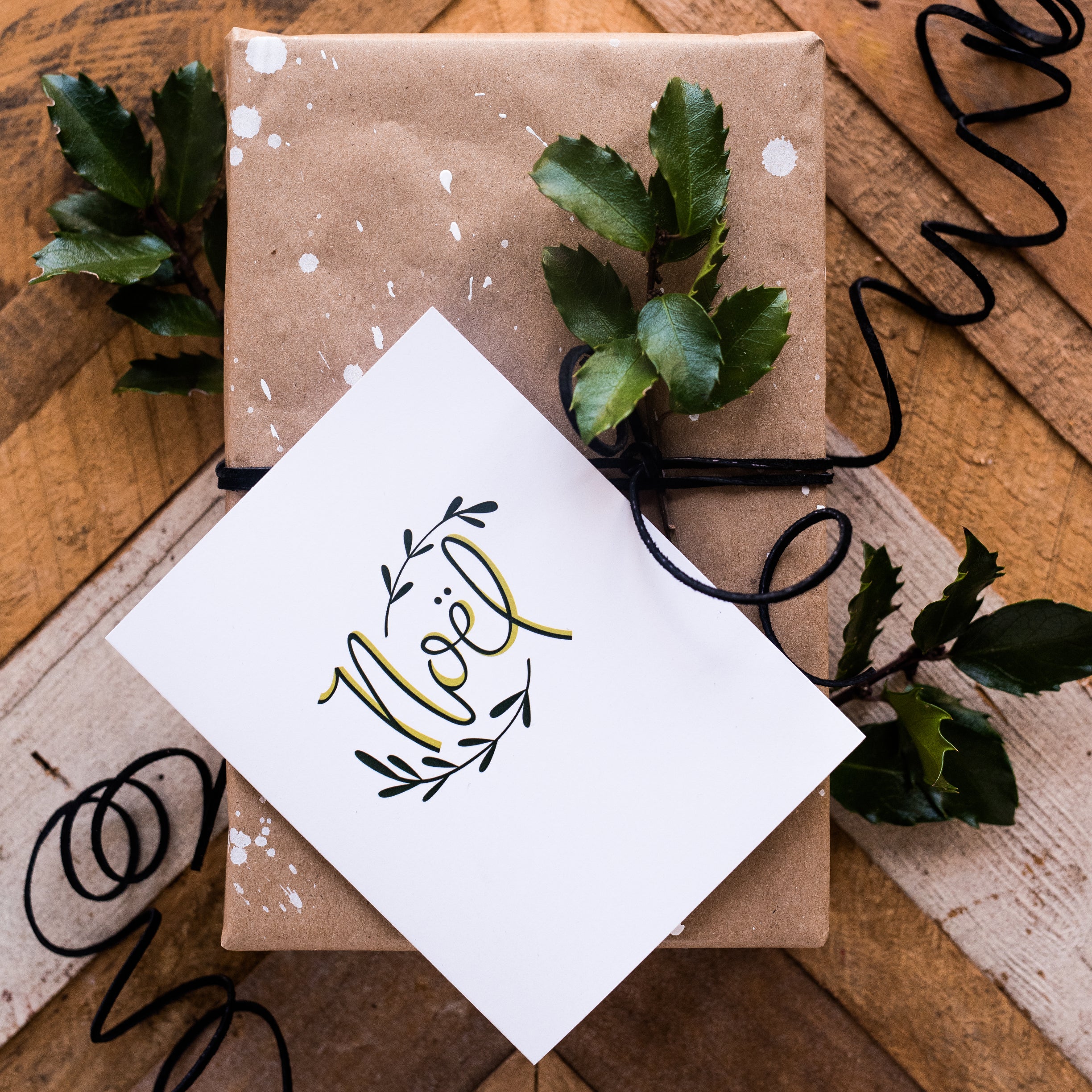 "Noel" Hand Lettered Greeting Card – ShopHazelmade